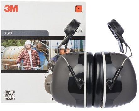 3M Peltor X5P3 gehoorkap met helmbevestiging